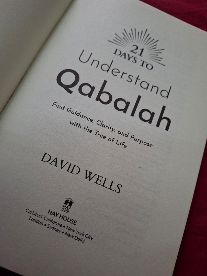 21 Days to Understand Qabalah by David Wells, Hobbies & Toys, Books ...