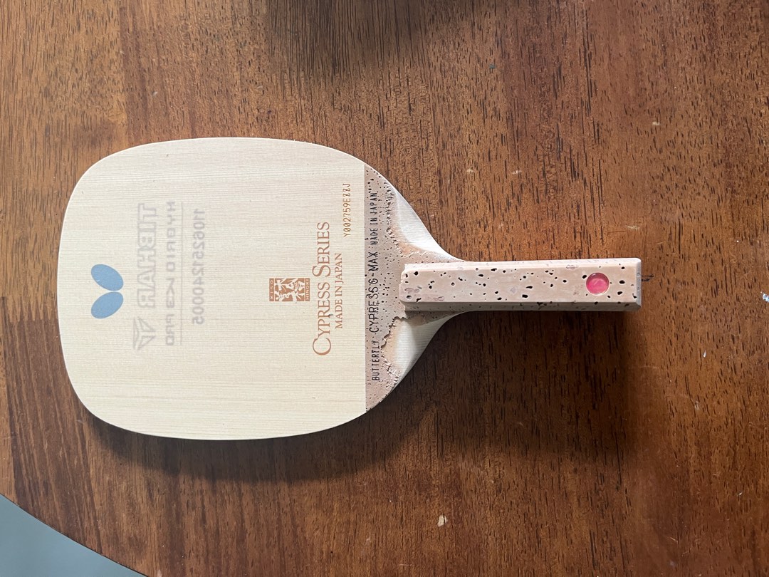 日式直板 日直 Butterfly Cypress GMax 96g, 運動產品, 運動與體育, 運動與體育 - 球拍和球類運動 ...