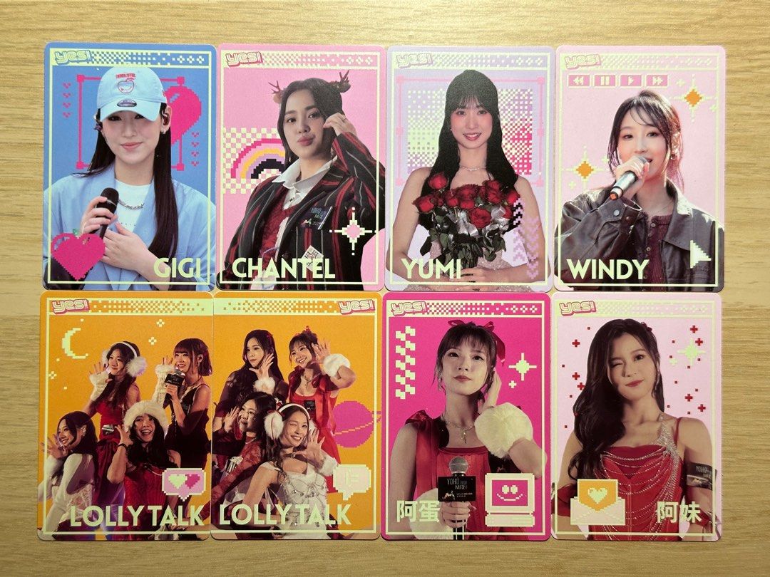 [獨家優惠] Yes card 112期 夜光卡 聲夢傳奇 四小花 Afterclass Gigi Chantel Yumi Windy Lolly Talk 阿妹 阿蛋, 興趣及遊戲, 收藏 ...