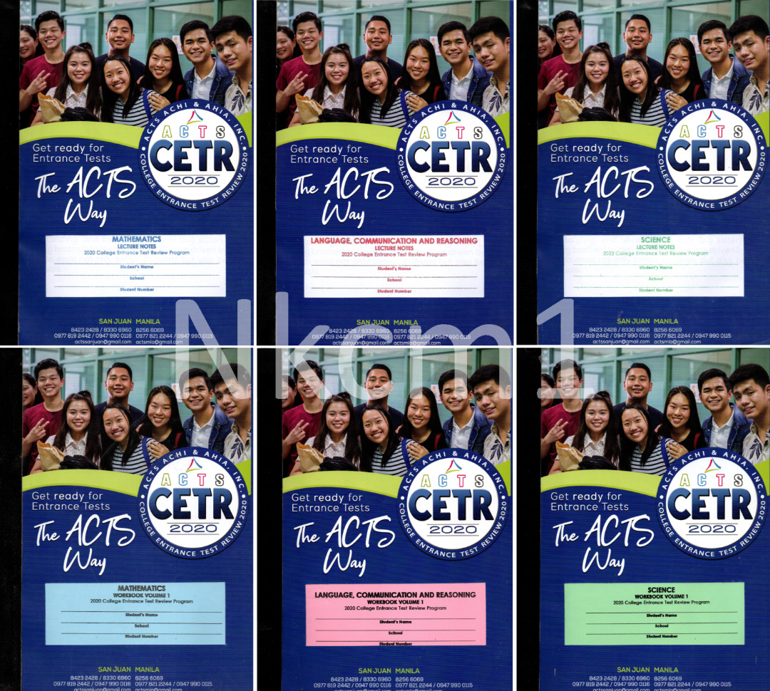 ACTS COLLEGE ENTRANCE TEST (CET) REVIEWER 2020, Hobbies & Toys, Books ...