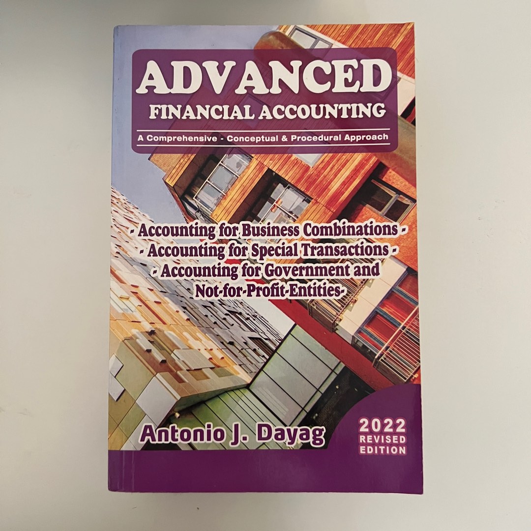 Advanced Financial Accounting & Reporting (AFAR) by Dayag - 2022 ed ...