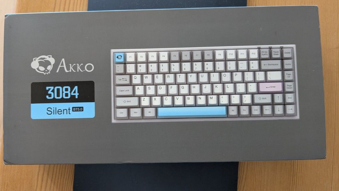 Akko 3084 mechanical keyboard Blue switches clicky, Computers & Tech ...