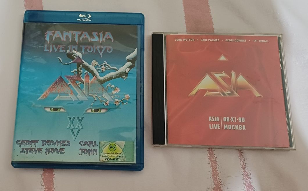 ASIA Rock Live Concerts First Editions Original Blue Ray And CD Album ...