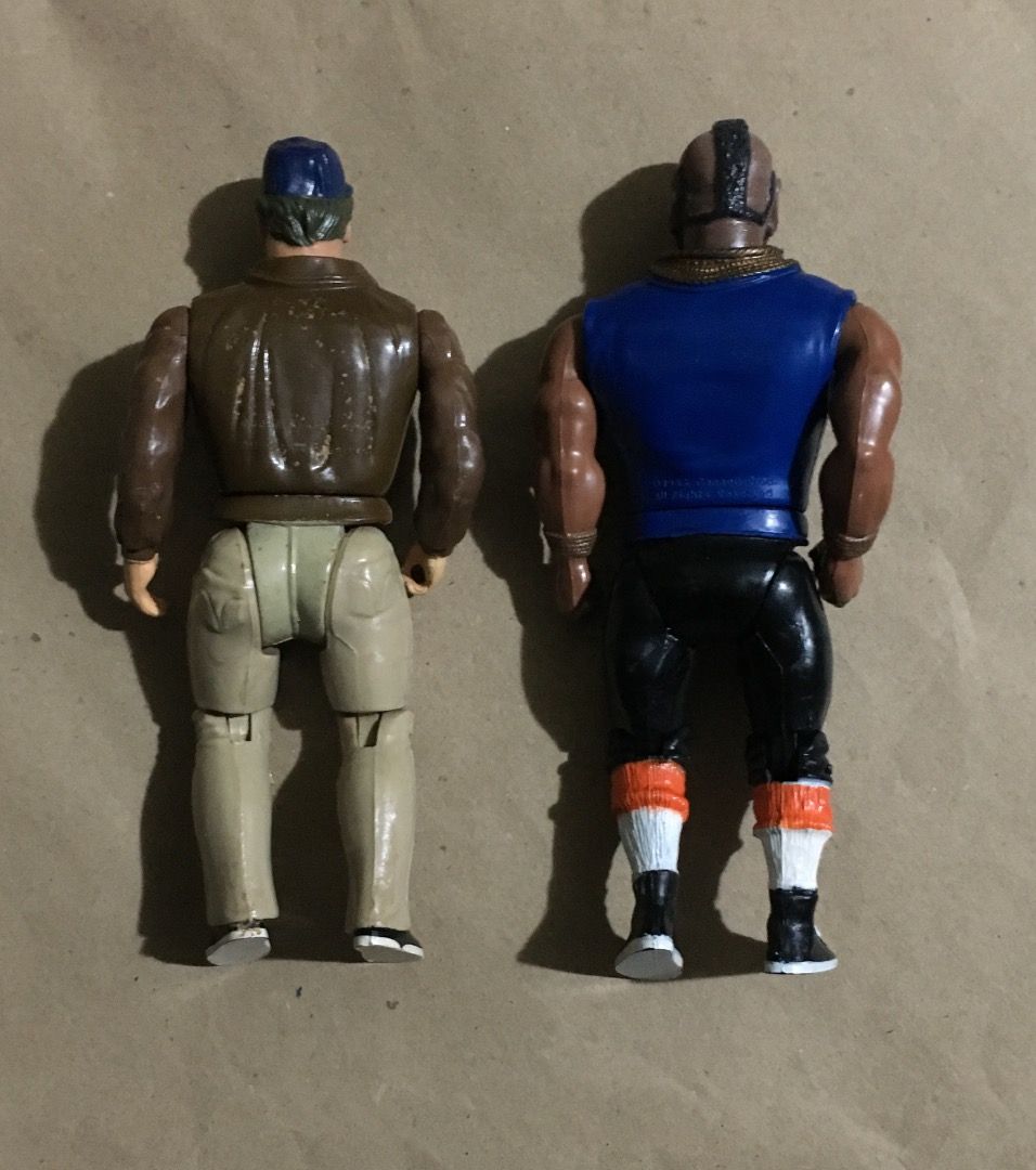 B.A. BARACUS Mr T Vintage 80's Galoob THE A-TEAM figure VT trade OK tin ...