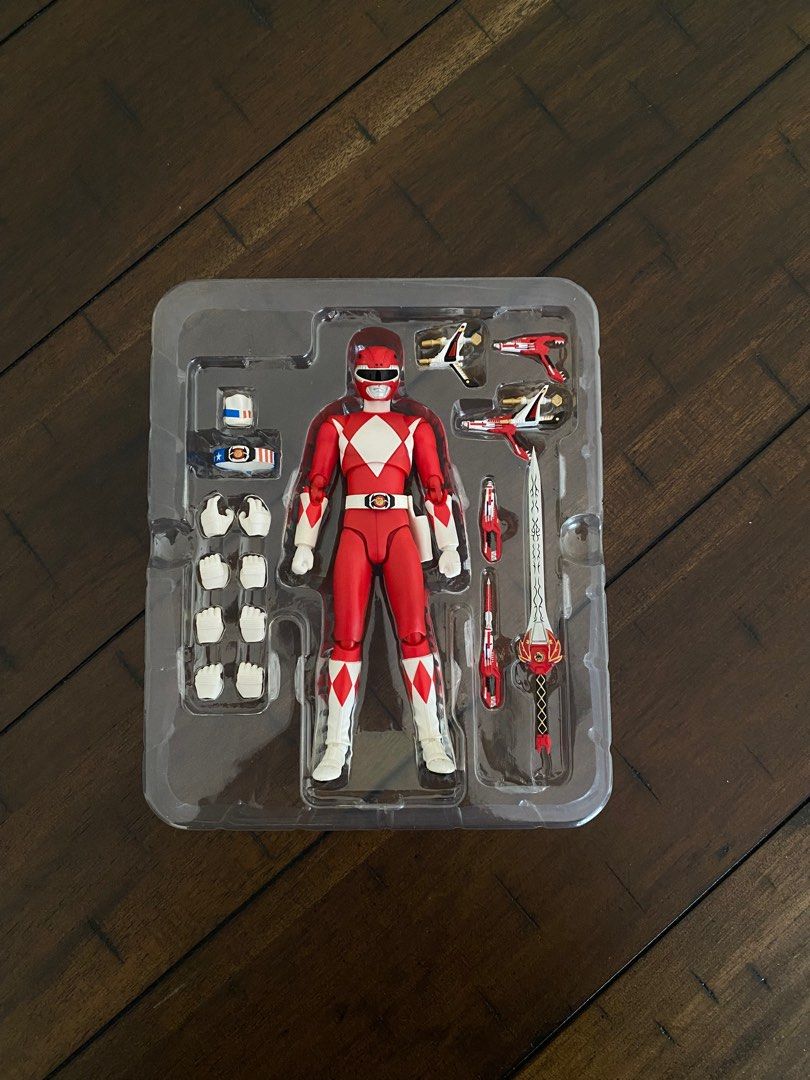 Bandai shf figuarts red mmprpower rangers zyuranger 1/12 figure ...