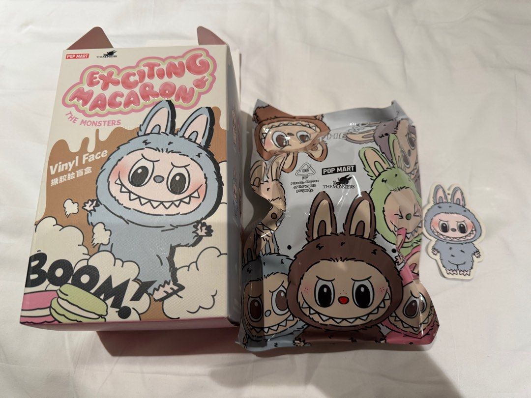 BN Pop Mart Labubu V1 Exciting Macaroons Sea Salt Coconut, Hobbies ...