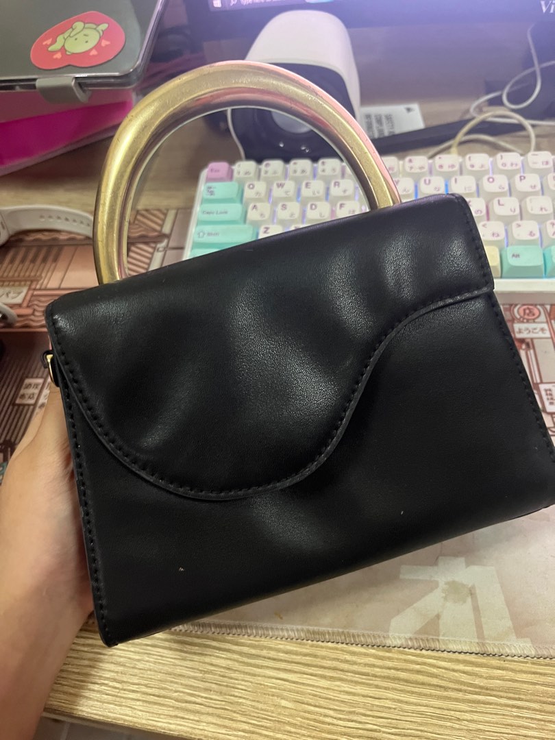 Charles and Keith Angular Flap Bag, Women's Fashion, Bags & Wallets ...