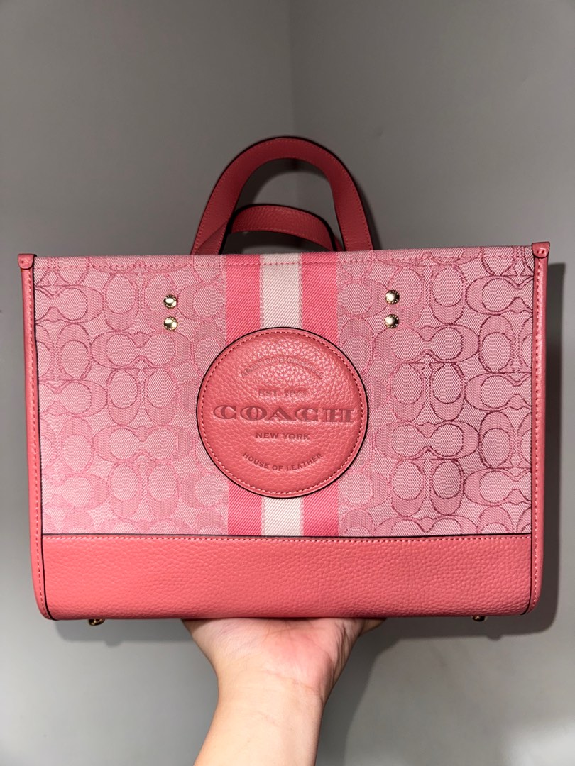 Coach Dempsey Carryall in Signature Jacquard - Pink, Women's Fashion ...