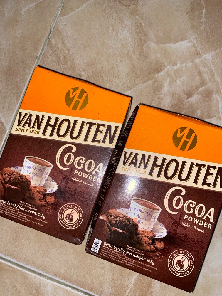 Coklat Bubuk | Cocoa Powder Van Houten 165gr, Makanan & Minuman, Kue ...