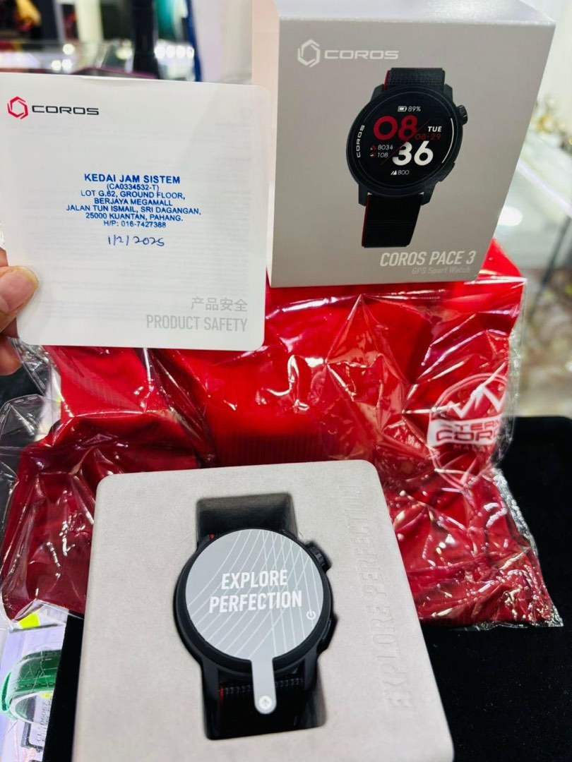 Coros Pace 3 Black Edition Nylon, Men's Fashion, Watches & Accessories ...