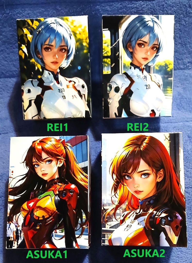 CWT Card Deck Box Neon Genesis Evangelion Asuka Langley Soryuu Rei Ayanami Alternate Art ...
