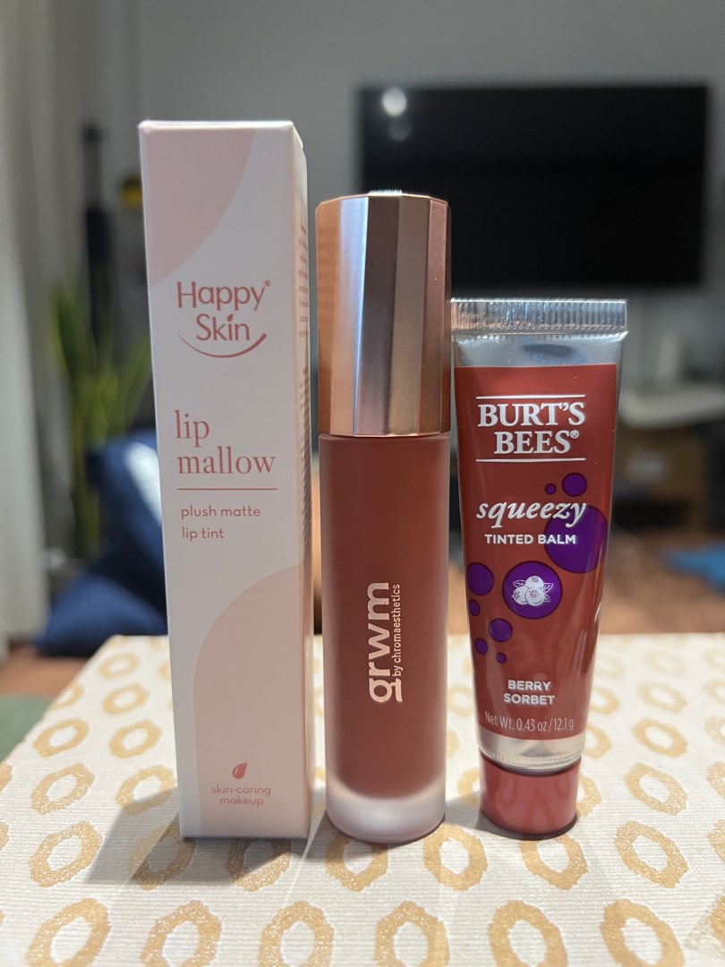 Decluttering: Happy Skin, GRWM, Burt's Bees Lippies, Beauty & Personal ...