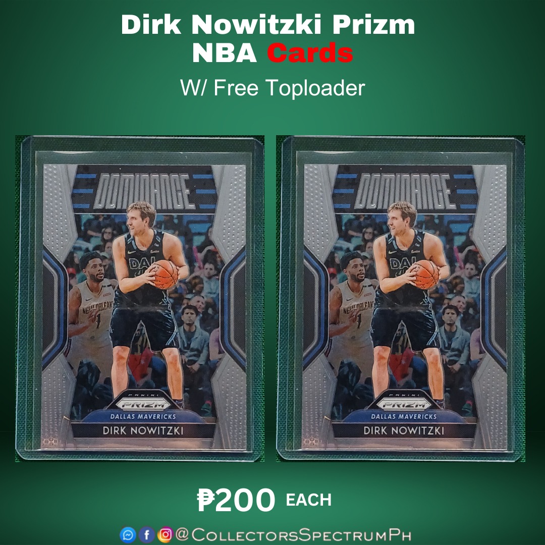 Dirk Nowitzki Prizm Dominance NBA Cards with Free Toploader, Hobbies ...