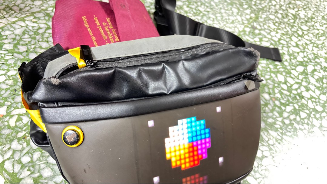 Divoom bag with led effect, Men's Fashion, Bags, Sling Bags on Carousell