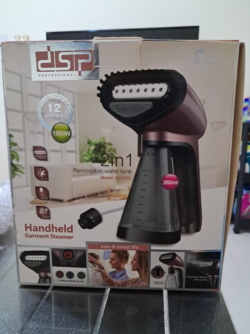 DSP handheld garment steamer and Removable water tank 2in1, 家庭電器, 其他家庭 ...