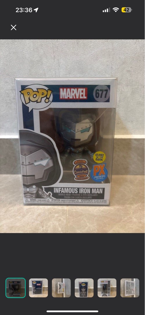 Funko Pop Marvel Infamous Iron Man PX Exclusive, Hobbies & Toys, Toys ...