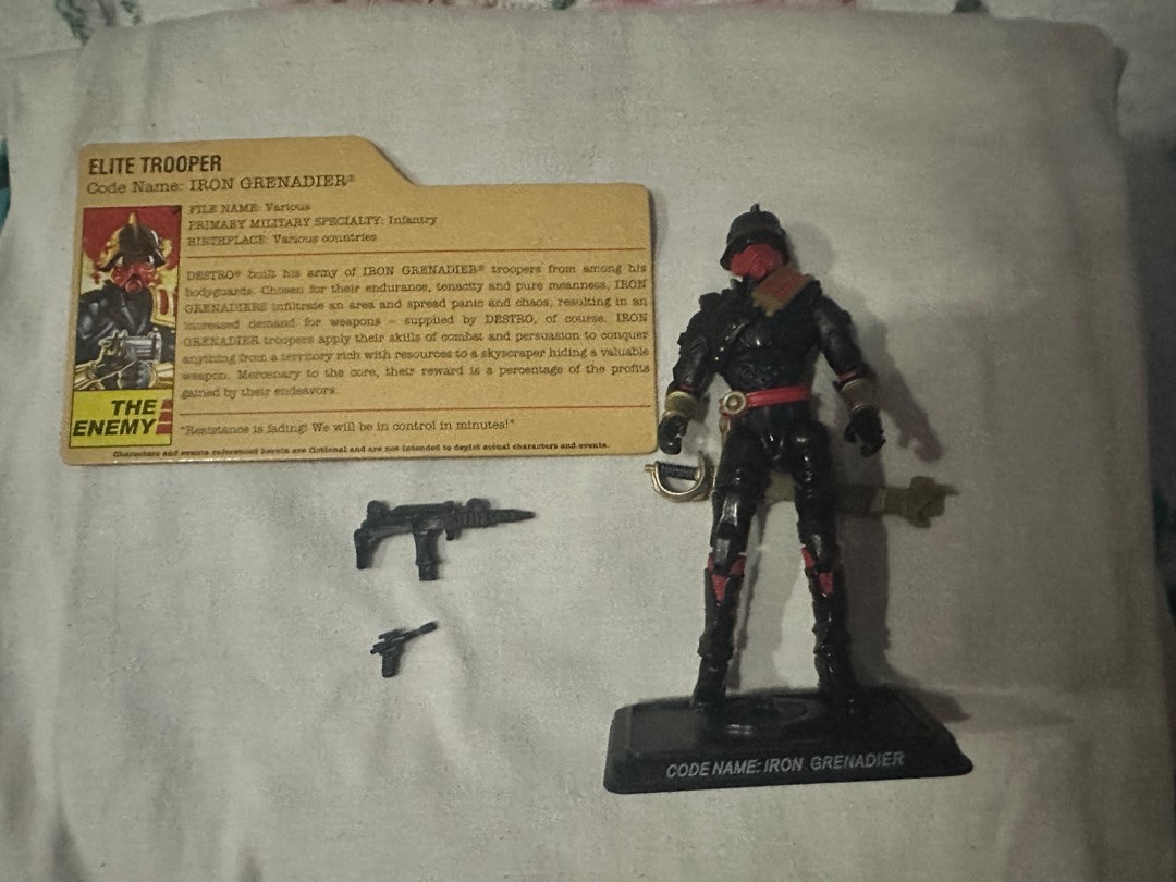 GI Joe Iron Grenadier Elite Trooper 25th Anniversary 3.75 Action Figure ...