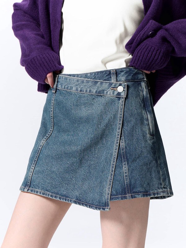 GU Denim Skort, Women's Fashion, Bottoms, Skirts on Carousell