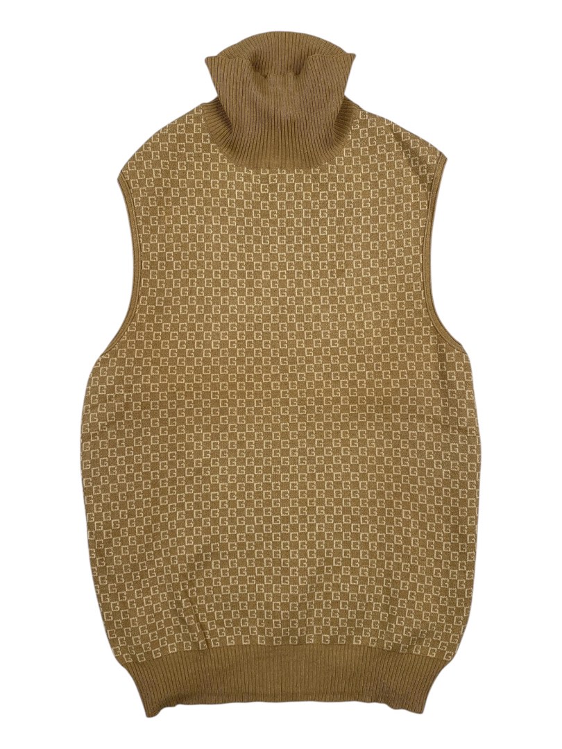 Gucci Tom Ford F/W 2000 Monogram Ribbed Turtle Neck, Women's Fashion ...