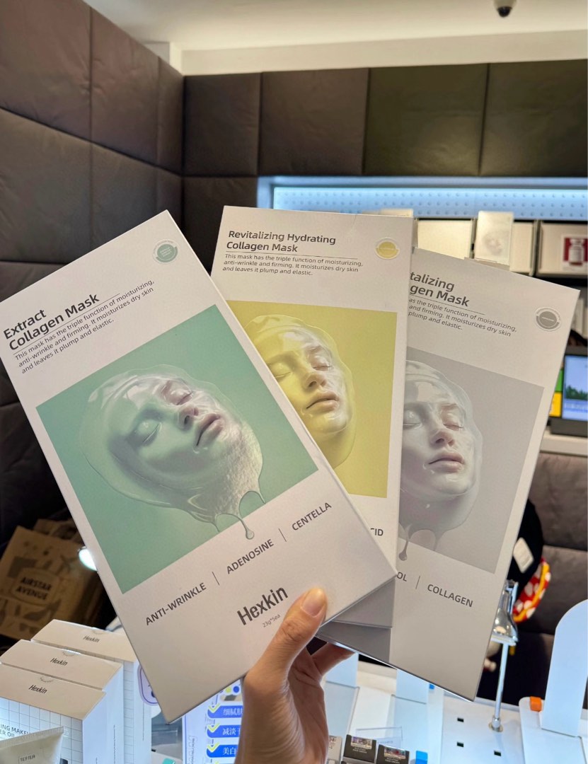 韓國HEXKIN[赫詩琴]院線級童顏膠原炮灌注面膜Revitalizing Collagen Mask(白色)23g*5ea ...