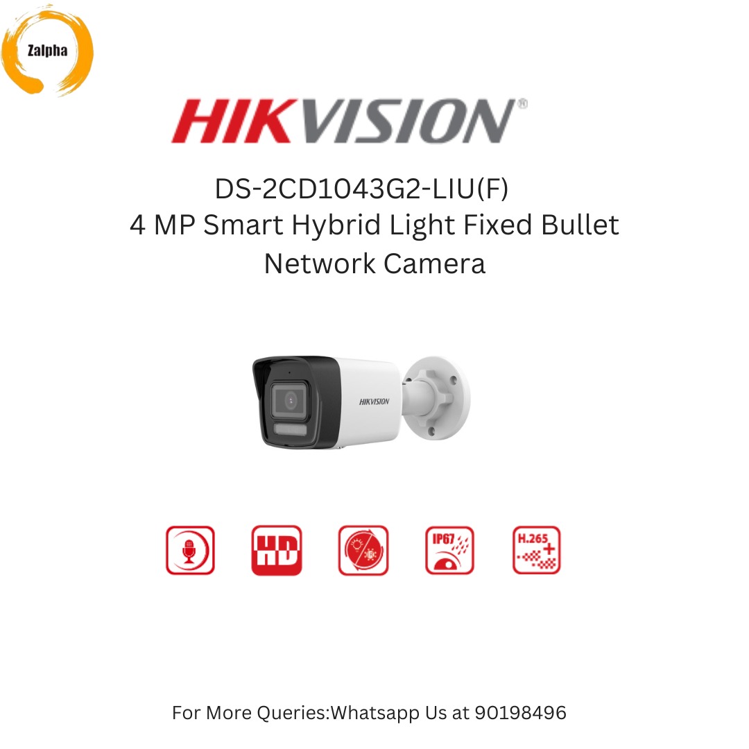 Hikvision DS-2CD1043G2-LIU 2.8mm 4MP smart hybrid bullet network camera ...