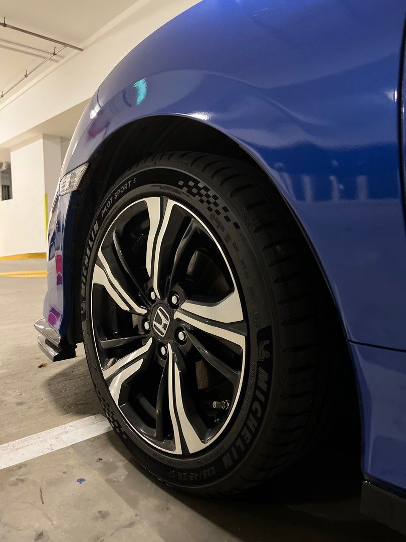 Honda Civic FC stock rims, Car Accessories, Tyres & Rims on Carousell