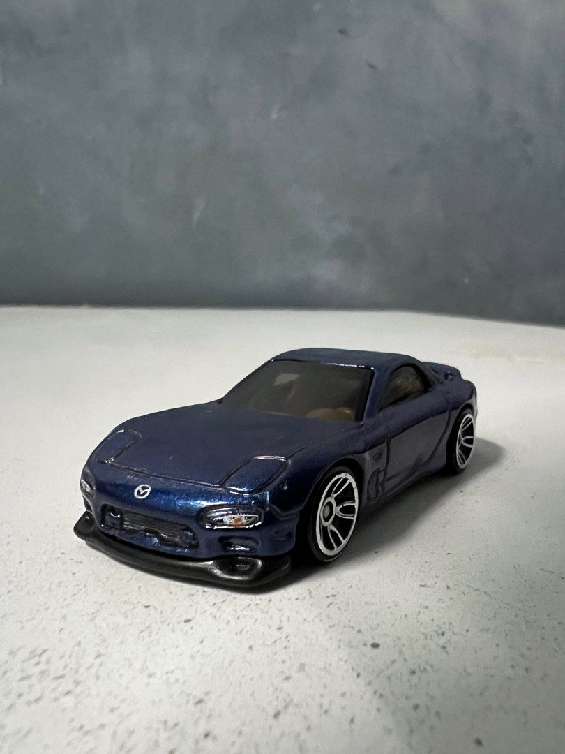 Hotwheels Mazda Rx7 blue loose, Hobbies & Toys, Toys & Games on Carousell