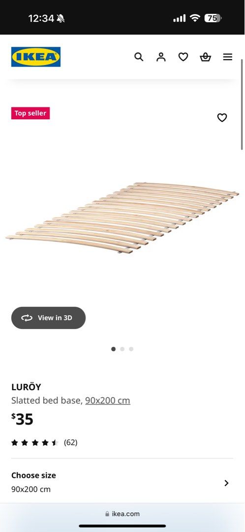 IKEA slats, Furniture & Home Living, Furniture, Bed Frames & Mattresses ...
