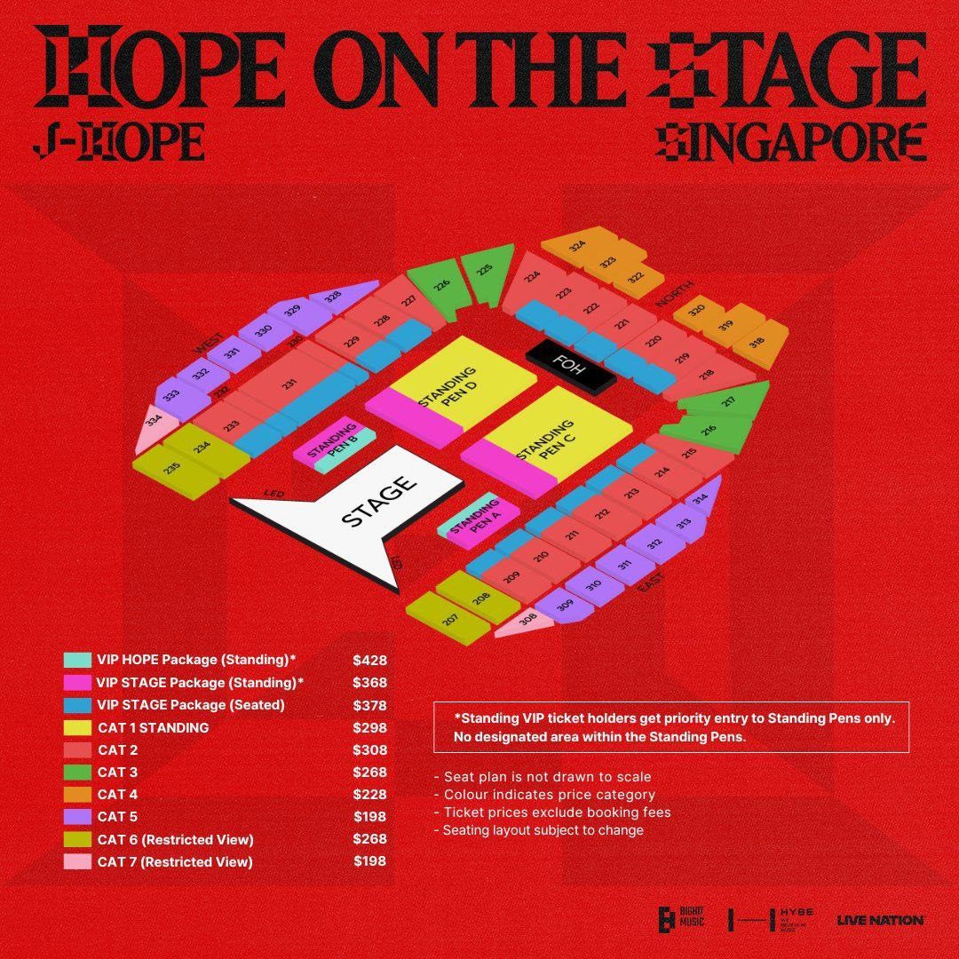 JHOPE HOPE ON THE STAGE TOUR SINGAPORE HTB/BYPASS, Lifestyle Services ...