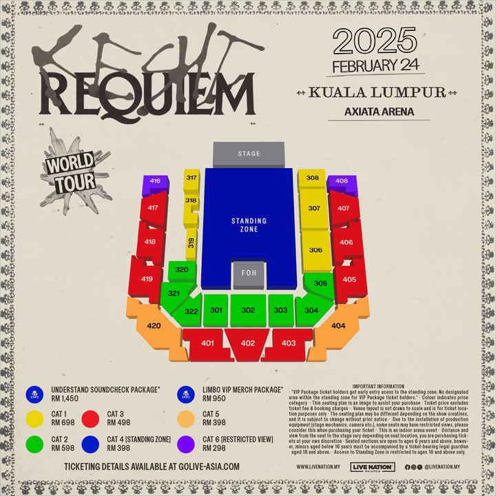 KESHI REQUIEM WORLD TOUR TICKET MALAYSIA, Tickets & Vouchers, Event ...