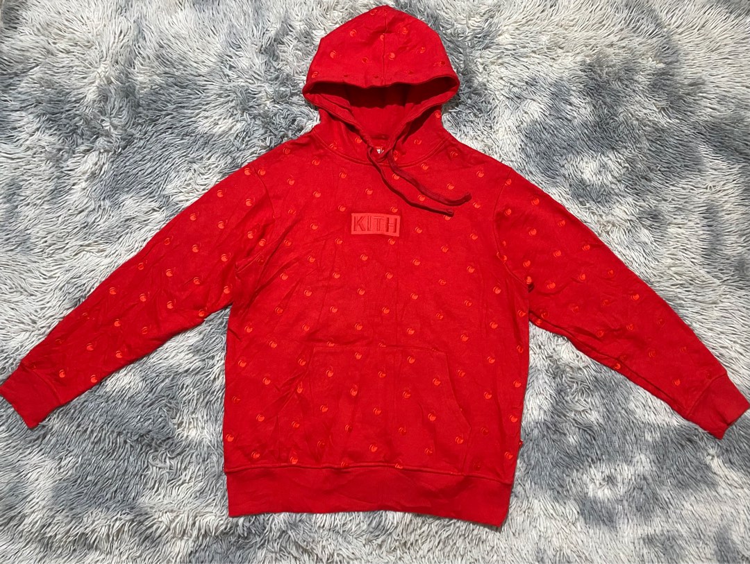 KITH Coca Cola Cherries Box Logo Hoodie Jacket, Men's Fashion, Coats ...