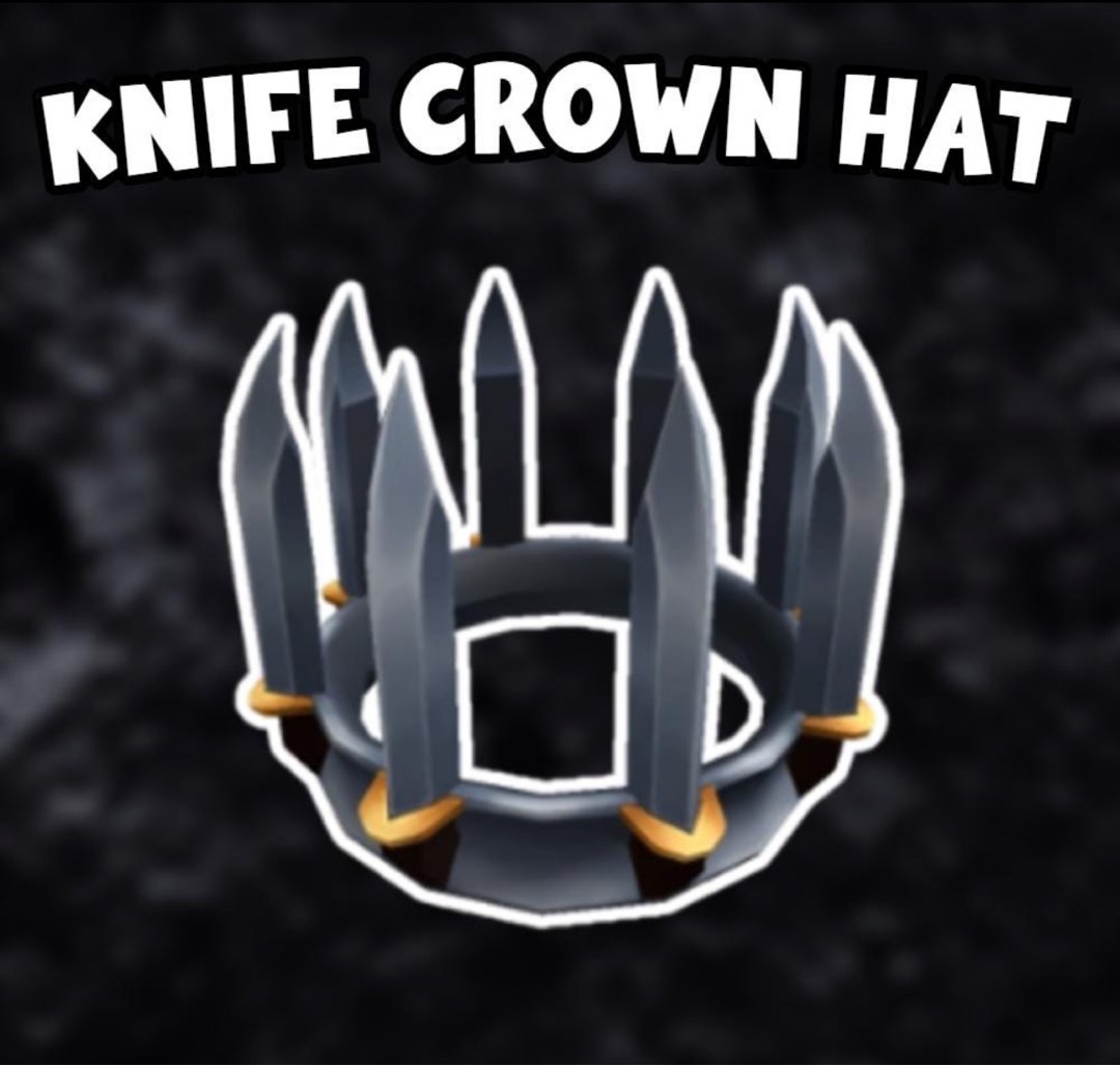Knife Crown Hat (Roblox Redeem Code), Tickets & Vouchers, Store Credits ...