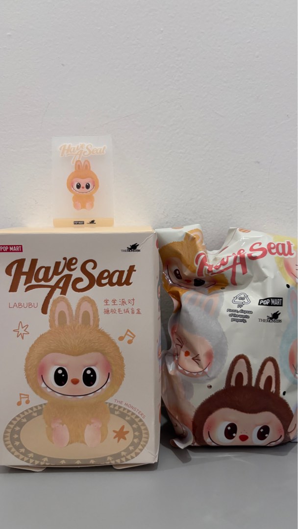 Labubu Have A Seat Baba Selected Original Popmart, Toys & Collectibles ...