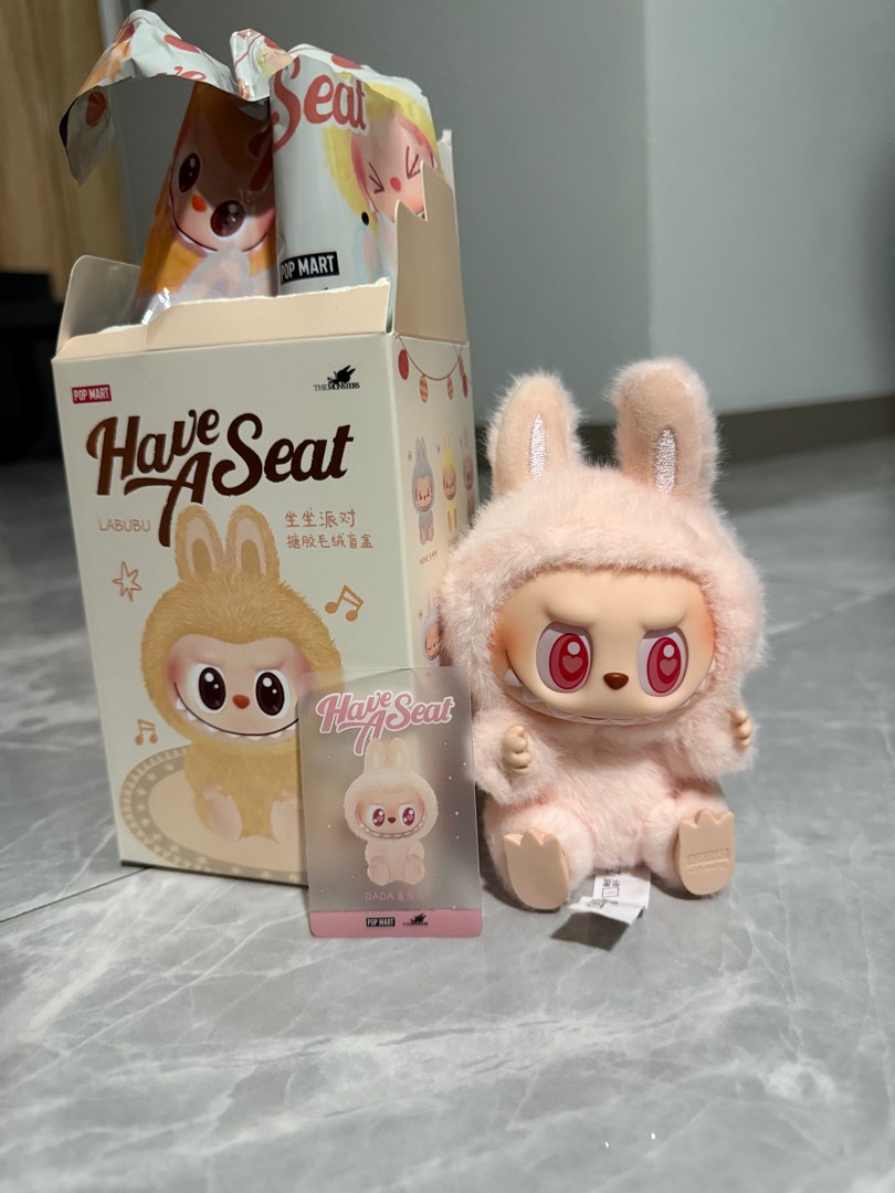 Labubu Have A Seat Dada, Hobbies & Toys, Toys & Games on Carousell