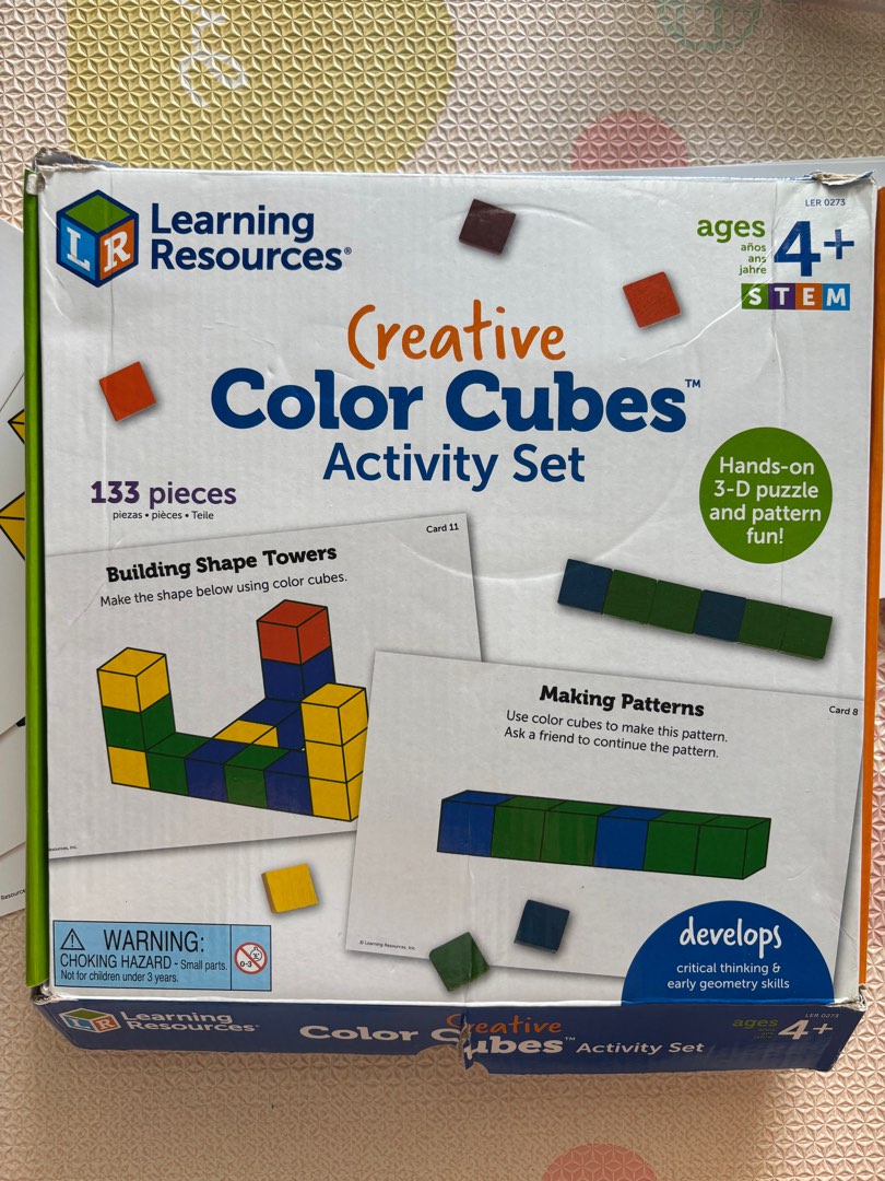 Learning Resources Creative Color Cubes + Match it!, Hobbies & Toys ...