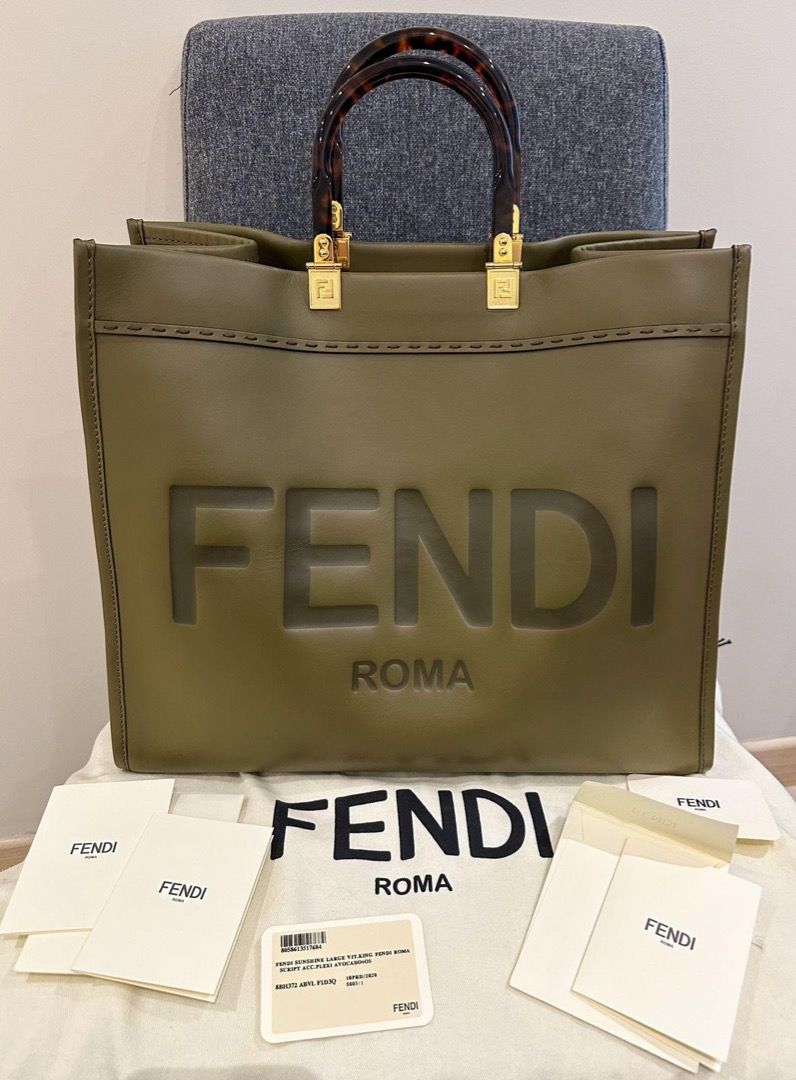 Like new! Fendi roma sunshine large shopper bag ( model no strap ...