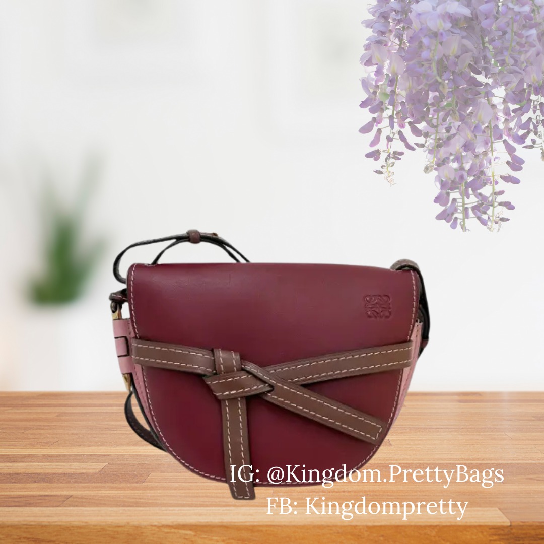 Loewe Gate Ribbon Curved Flap Bag in Multicolor Crossbody Pre-order ...