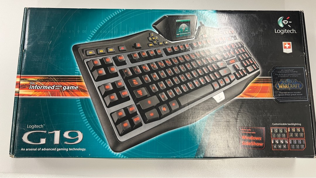 Logitech G19 Gaming Keyboard (非機械）, 電腦＆科技, 電腦周邊及配件, 電腦鍵盤及相關產品 - Carousell