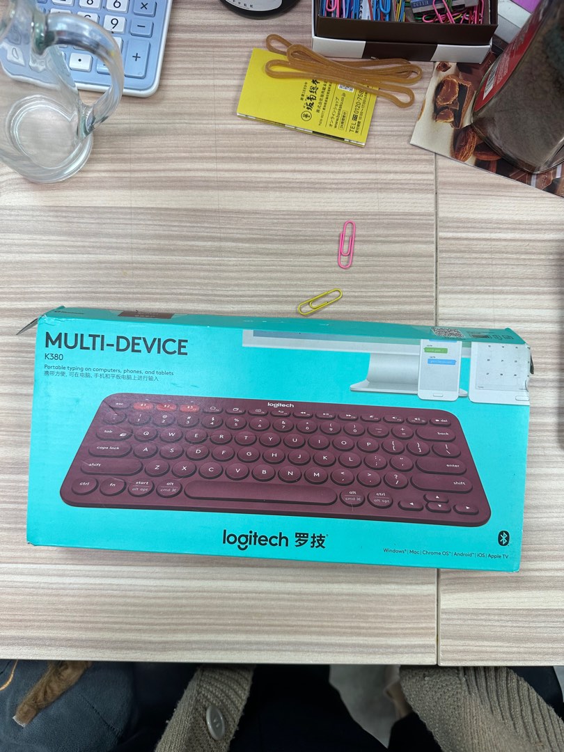 Logitech K380 Wireless Keyboard (Maroon) last price!, Computers & Tech ...