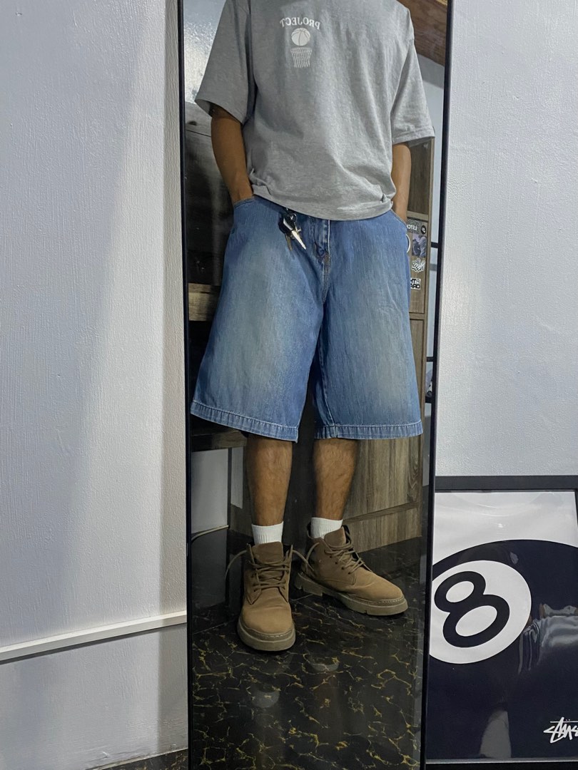 long jorts, Men's Fashion, Bottoms, Shorts on Carousell