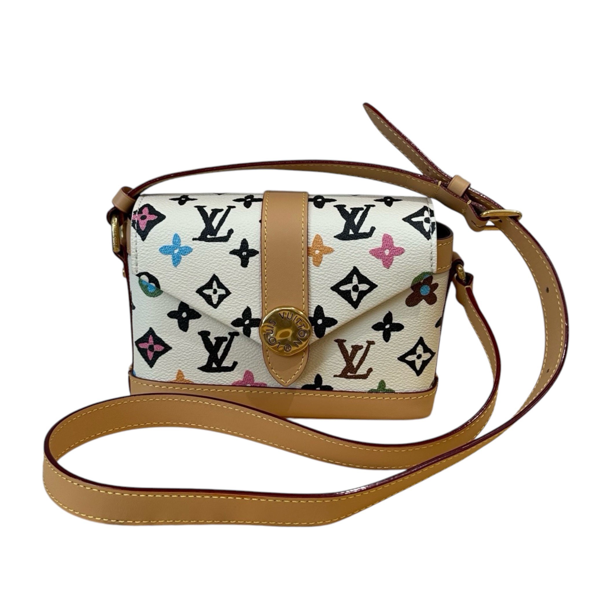 Louis Vuitton X Tyler The Creator Envelope Wearable Wallet in White ...