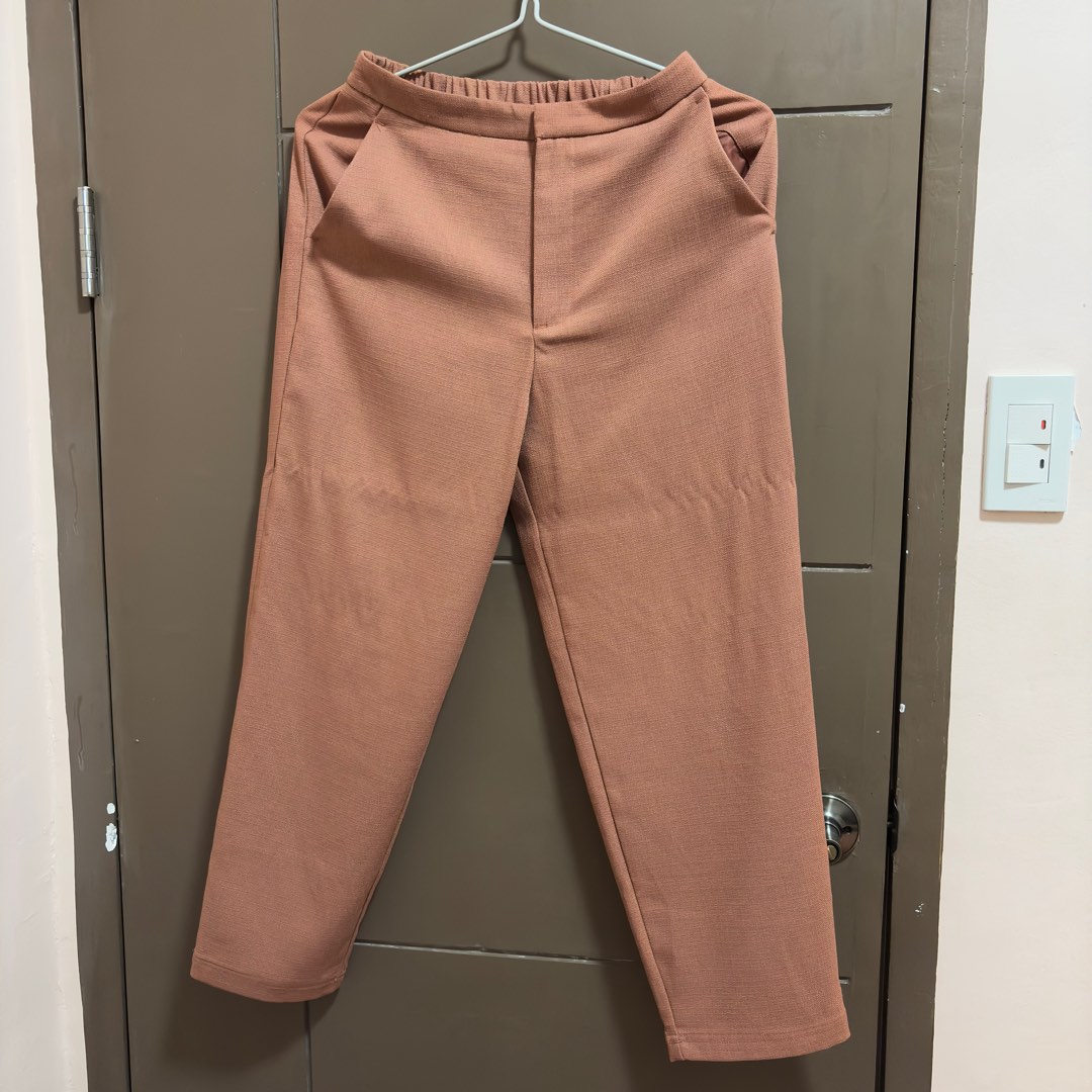 Memo Polyester Pants in Peach, Women's Fashion, Bottoms, Other Bottoms ...