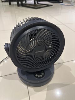 Mini Table fan with lamp / Kipas meja Mr diy, Furniture & Home Living ...