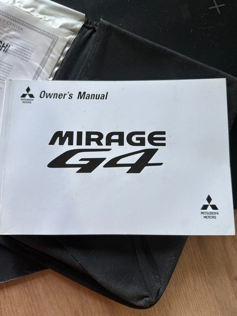 Mirage G4 Owners Manual Complete Set, Announcements on Carousell