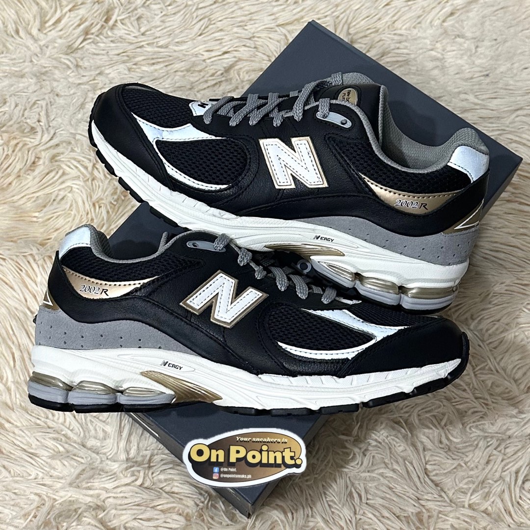 New Balance 2002r 'Black Metallic Gold', Men's Fashion, Footwear, Sneakers on Carousell