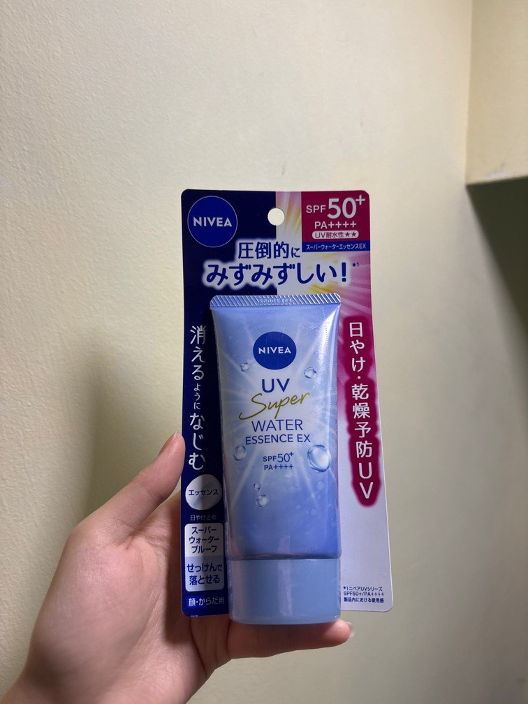 nivea uv super water essence ex 80g sunscreen, Beauty & Personal Care, Face, Face Care Products ...