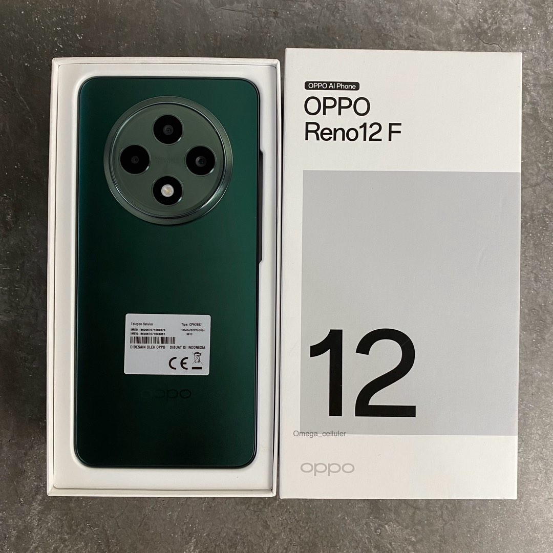 Oppo reno 12f 8/256gb hijau resmi, Telepon Seluler & Tablet, Ponsel ...
