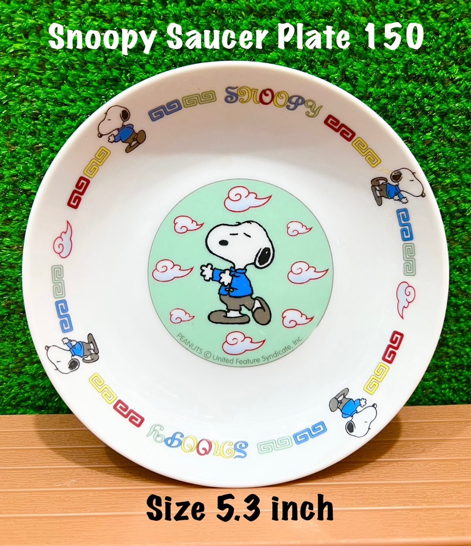 Peanuts Snoopy Ceramic Saucer, Furniture & Home Living, Kitchenware ...