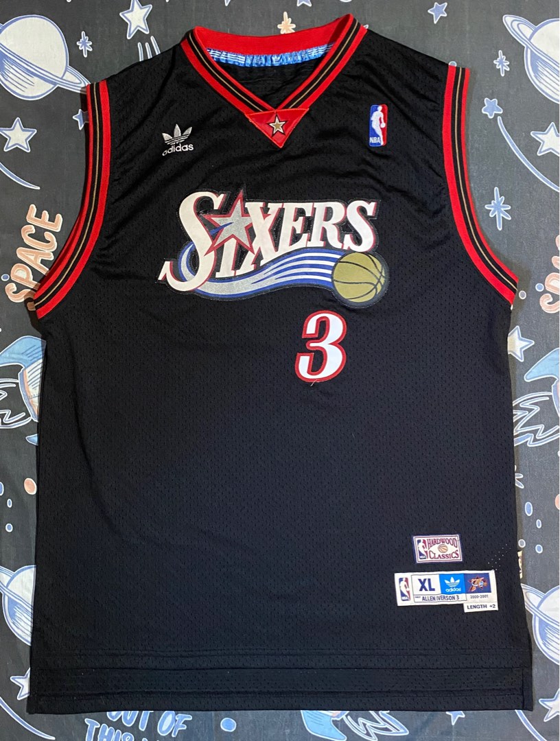 Philadelphia 76ers Allen Iverson Adidas Basketball Jersey, Men's ...
