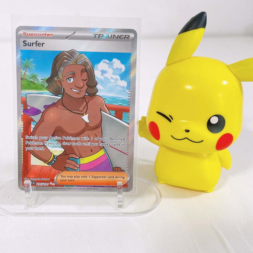 Pokemon Card Game - Surging Sparks - Surfer Full Art Trainer Supporter ...